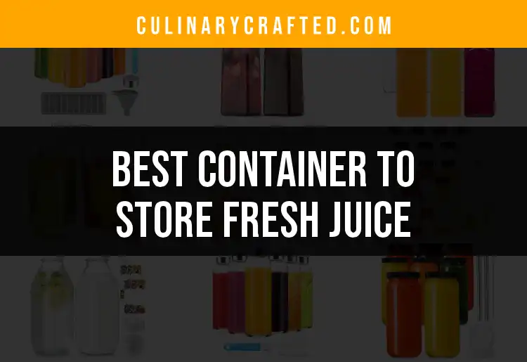 15 Best Containers to Store Fresh Juice Efficiently
